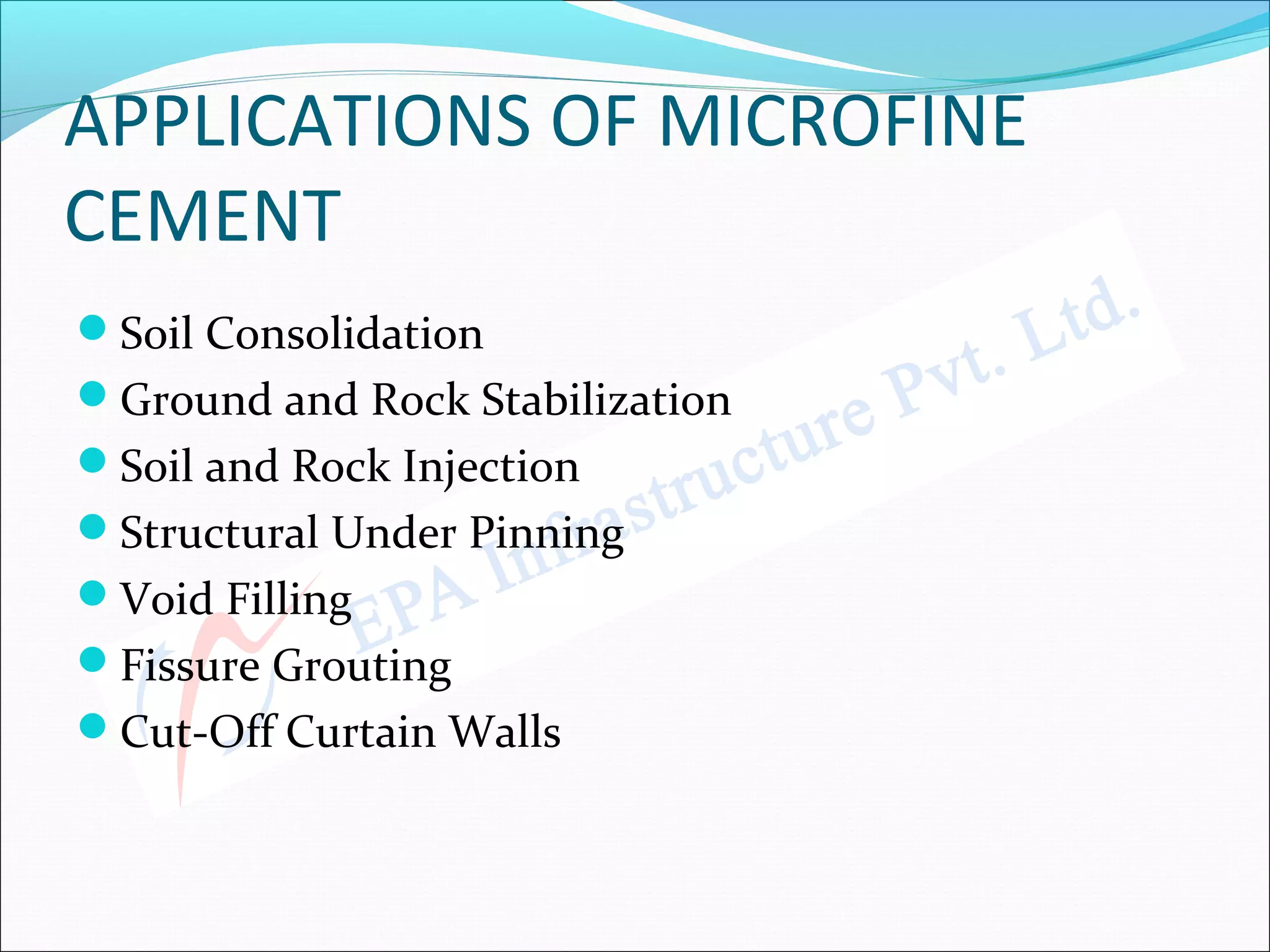 Microfine cement | PPT