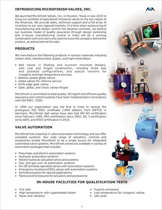Microfinish valves-product-range | PDF