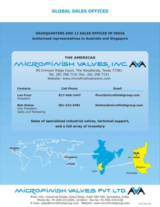 Microfinish valves-product-range | PDF