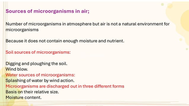 Microflora of air Microbial quality control and testing | PPT
