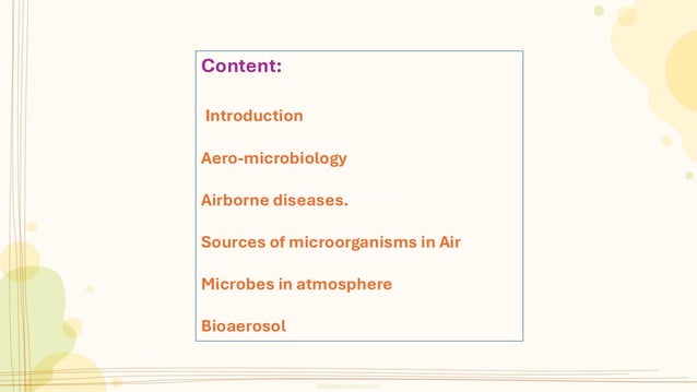 Microflora of air, Microbial quality control and testing | PPT