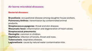 Microflora of air, Microbial quality control and testing | PDF