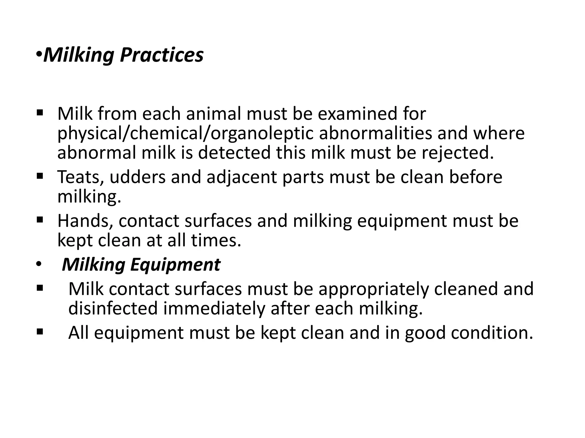 Microflora of raw milk, sources of milk contamination and their control ...