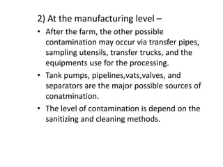 Microflora of raw milk, sources of milk contamination and their control ...
