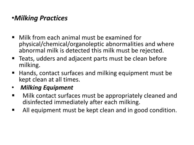 Microflora of raw milk, sources of milk contamination and their control ...