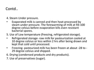 Microflora of raw milk, sources of milk contamination and their control ...