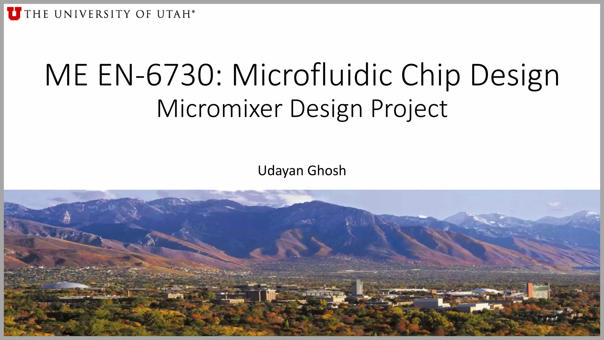 Microfluidics Mixer Design | PPTX