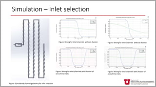 Microfluidics Mixer Design | PPTX