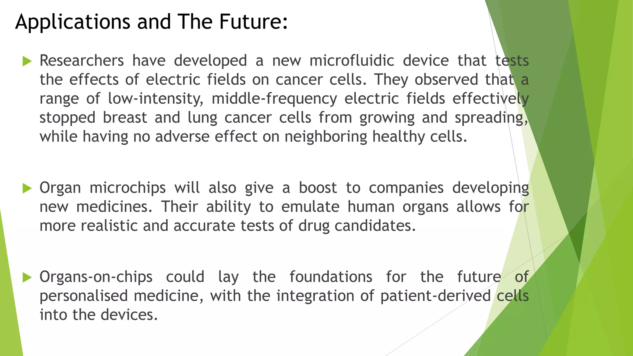 Microfluidics and organ on-a-chip | PPTX