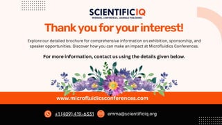 Microfluidics Conferences , Microfluidics | PPT