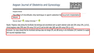 MICROFLUIDICS - an overview in Assisted Reproductive Technology Treatment | PDF