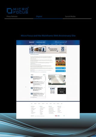 Micro focus visual cobol & mainframe solution information | PDF