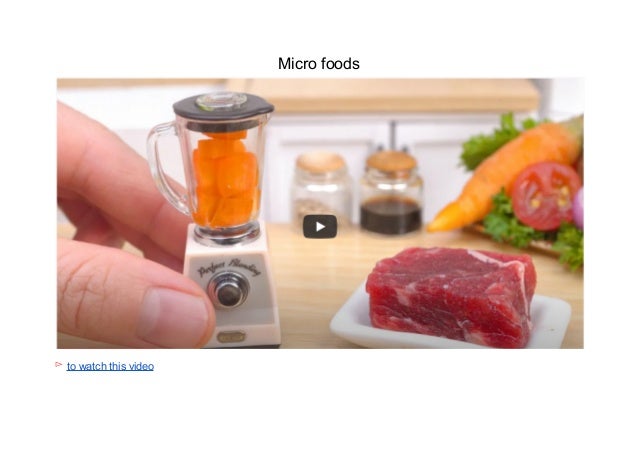Miniature foods | PPT