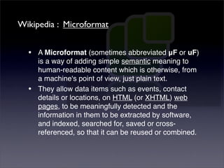 Microformats hResume | PPT