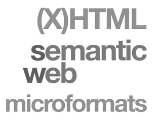 Microformats: what are they and why do I care? | PPT
