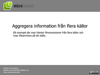 Using Microformats to aggregate data | PPT