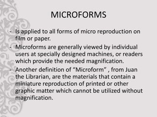 Microforms | PPT