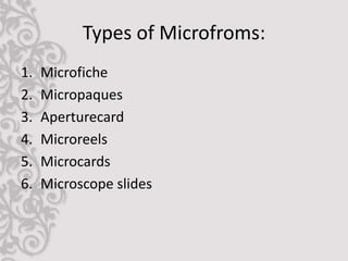 Microforms | PPT