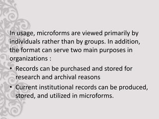 Microforms | PPT