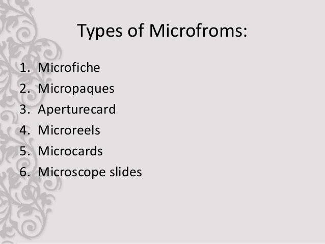 Microforms
