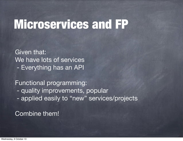 Microservices and functional programming | PPT