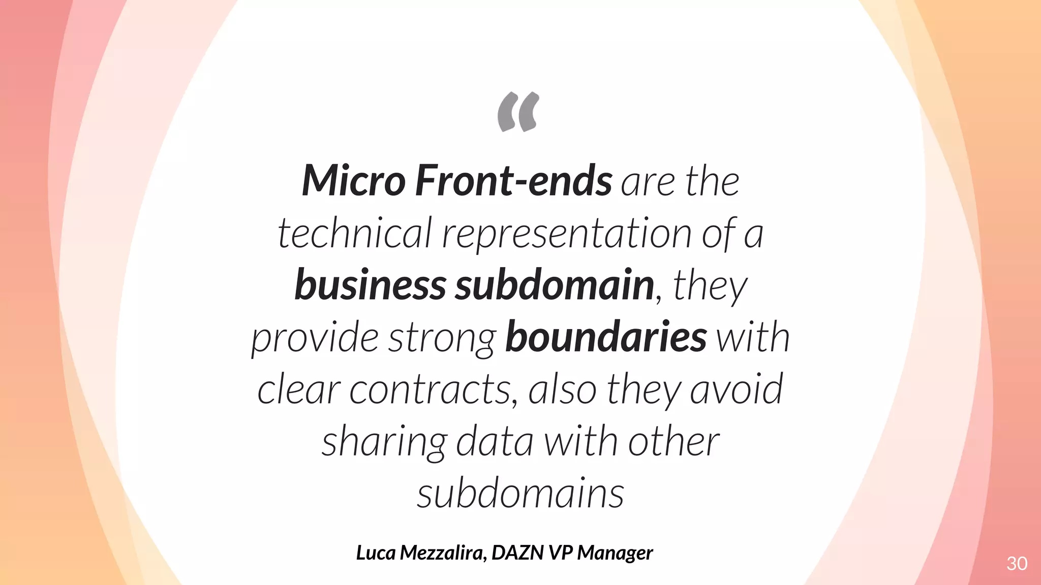 Micro Front-End & Microservices - Plansoft | PPT