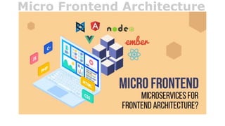 Micro frontend architecture_presentation_ssoni | PPTX | Web Development | Internet