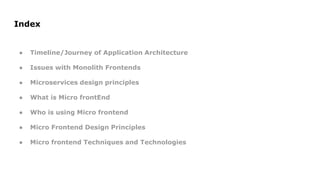 Micro frontend architecture_presentation_ssoni | PPTX | Web Development ...