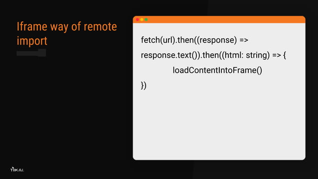 MicroFrontend With Iframes, dirty laundry that can be cleaned | PPT