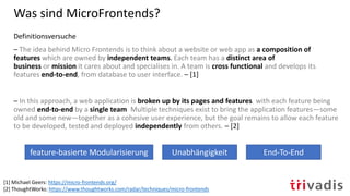 MicroFrontends für Microservices | PPT