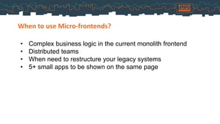 Micro-frontends – is it a new normal? | PPT
