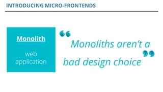 Building applications in a Micro-frontends way | PPT