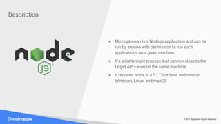 Apigee Edge: Intro to Microgateway | PDF