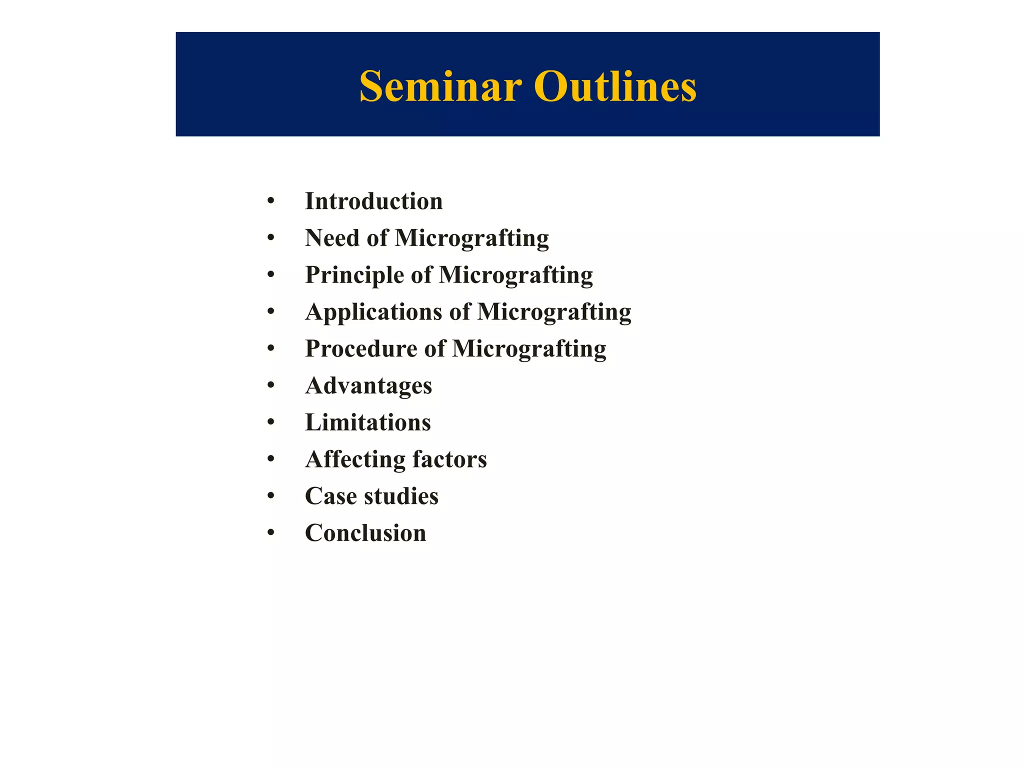Micrografting in citrus species | PPTX