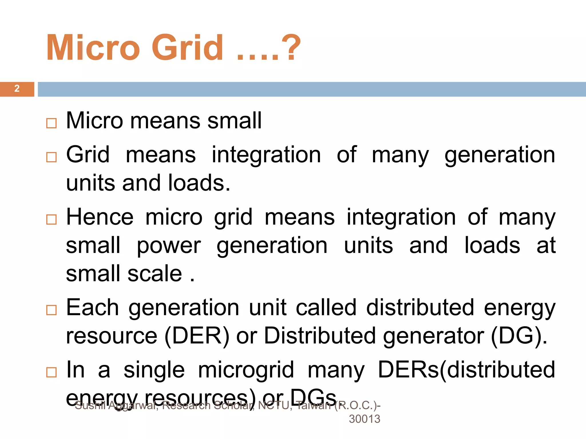 Microgrid brief introduction | PPT