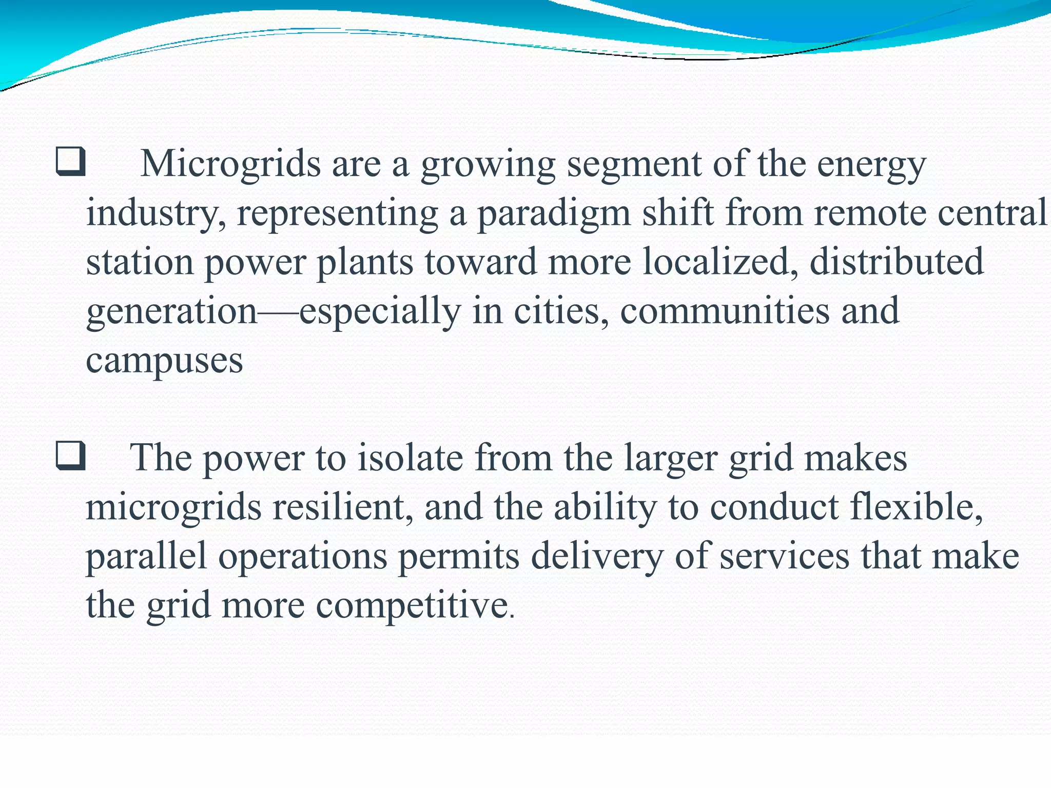 Microgrid sem 1 | PPTX