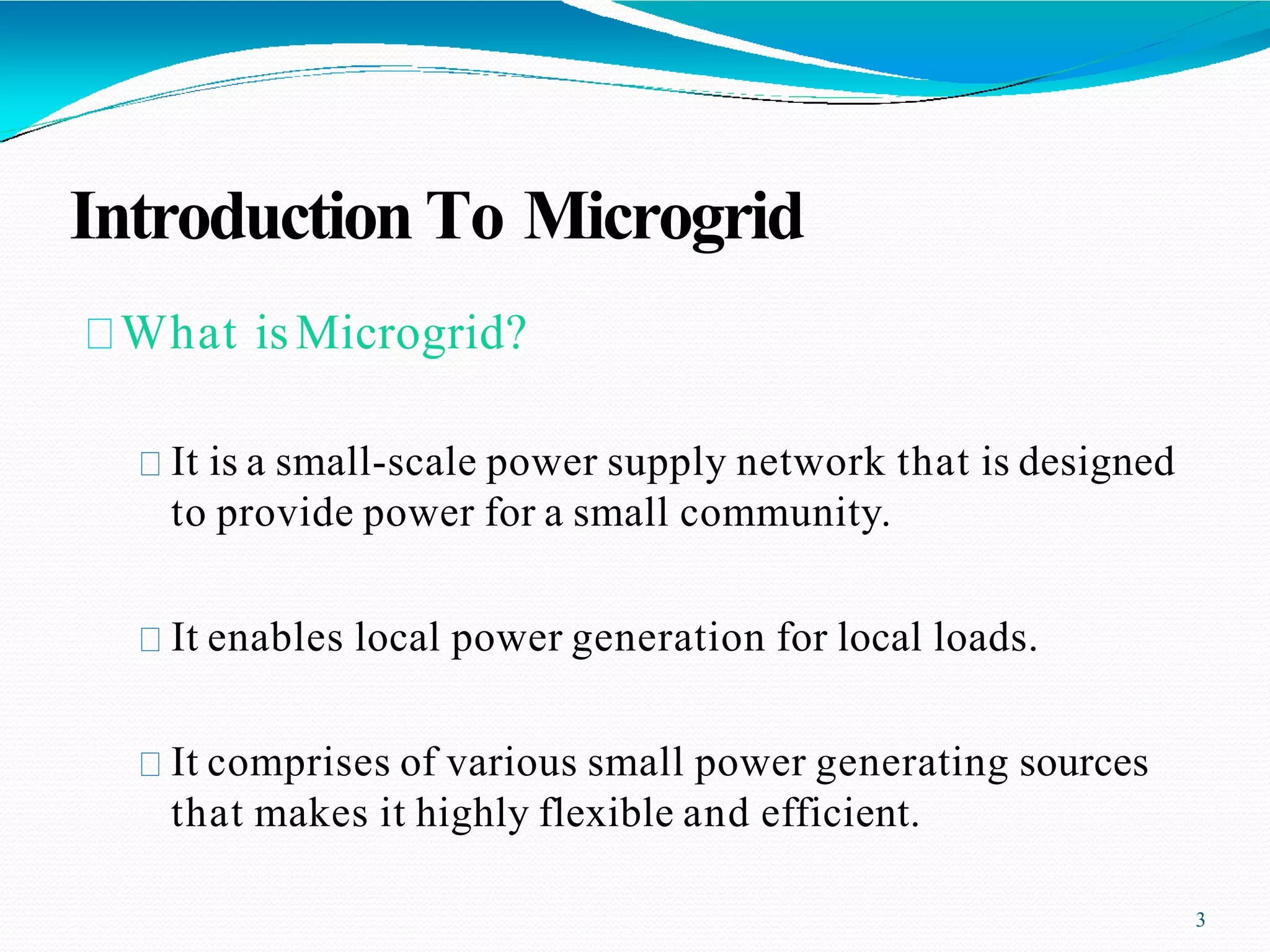 Microgrid sem 1 | PPTX