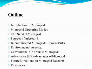 Microgrid sem 1 | PPTX