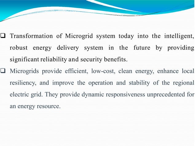 Microgrid sem 1 | PPTX