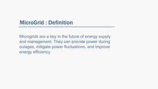Microgrids Certification Training, The Solution for Powering The Future | PPT