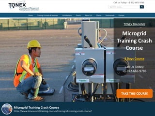 Microgrid Training Crash Course | PPTX