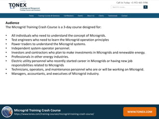 Microgrid Training Crash Course | PPTX