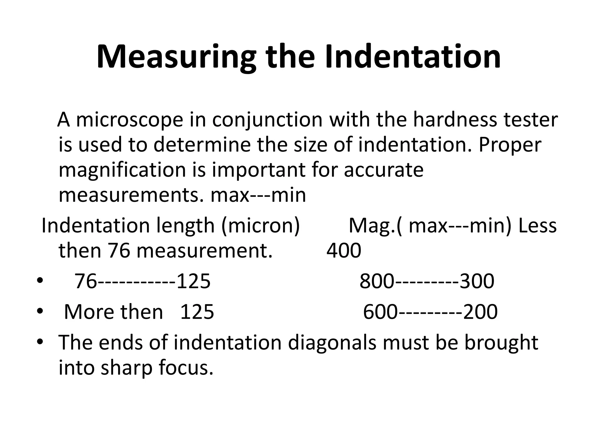 Micro hardness testing | PPTX