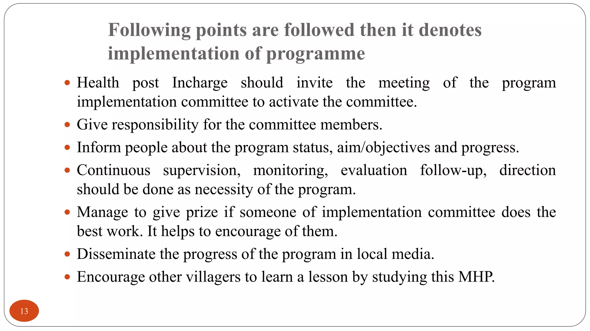 Micro health project (mhp) | PPTX