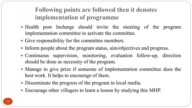 Micro health project (mhp) | PPTX