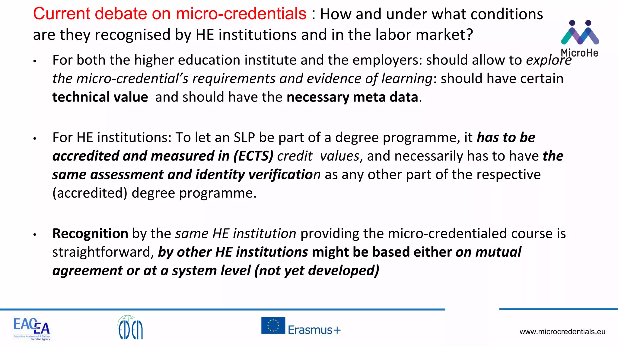 Micro-credentials in Higher Education | PDF