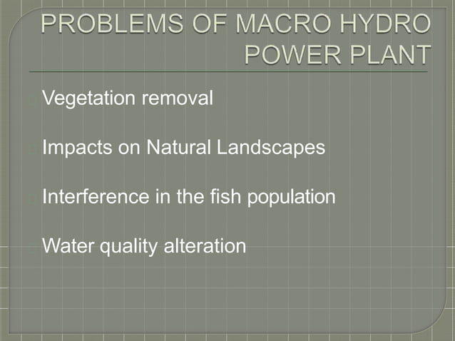 Micro hydropower plant | PPTX