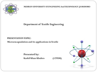 Microincapsulation in textile | PPT