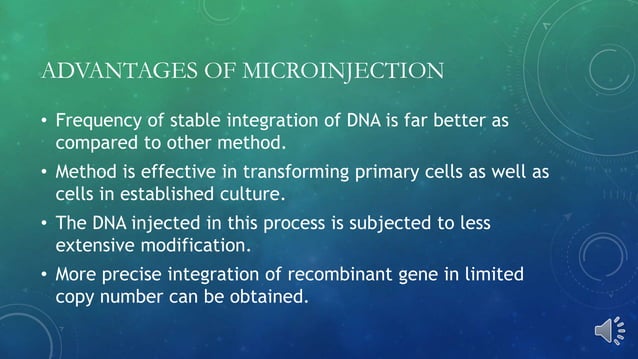 Microinjection | PPTX