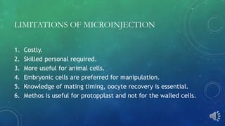Microinjection | PPTX